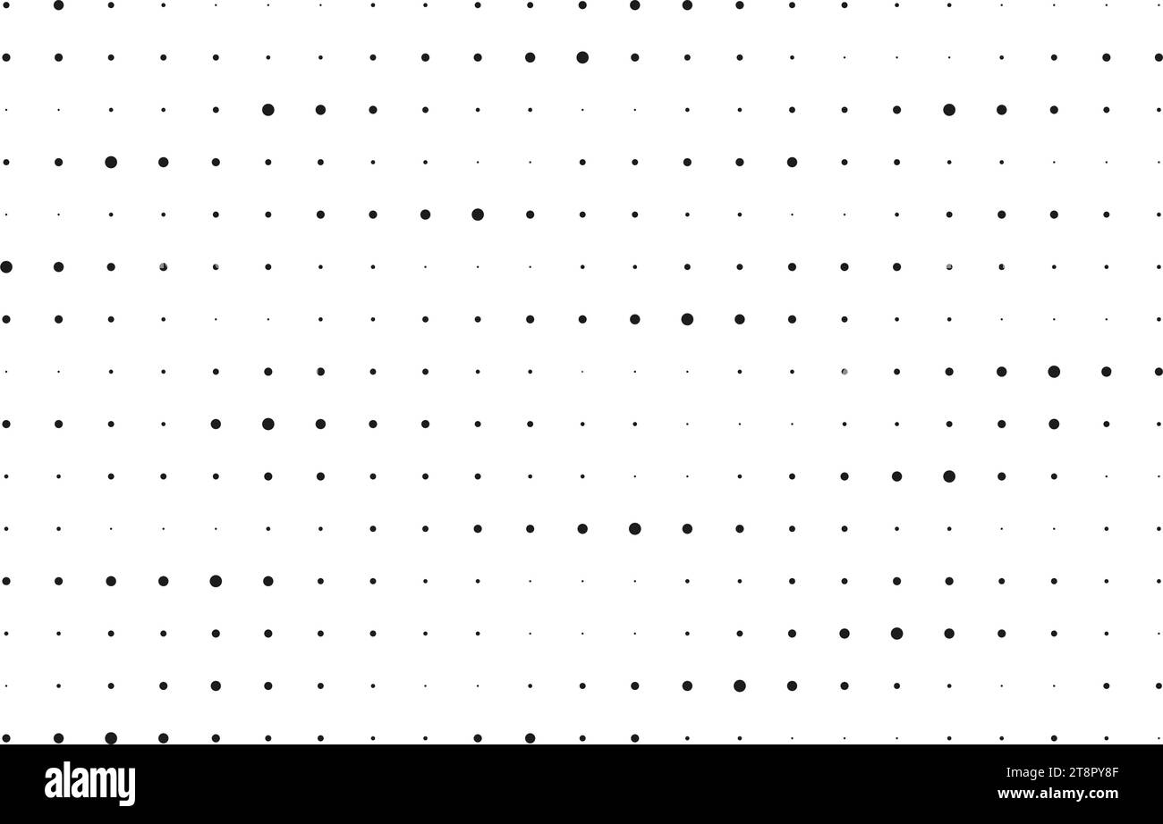 Dot grid halftone seamless pattern. Different sized round points ... Dot grid halftone seamless pattern. Different sized round points ...
