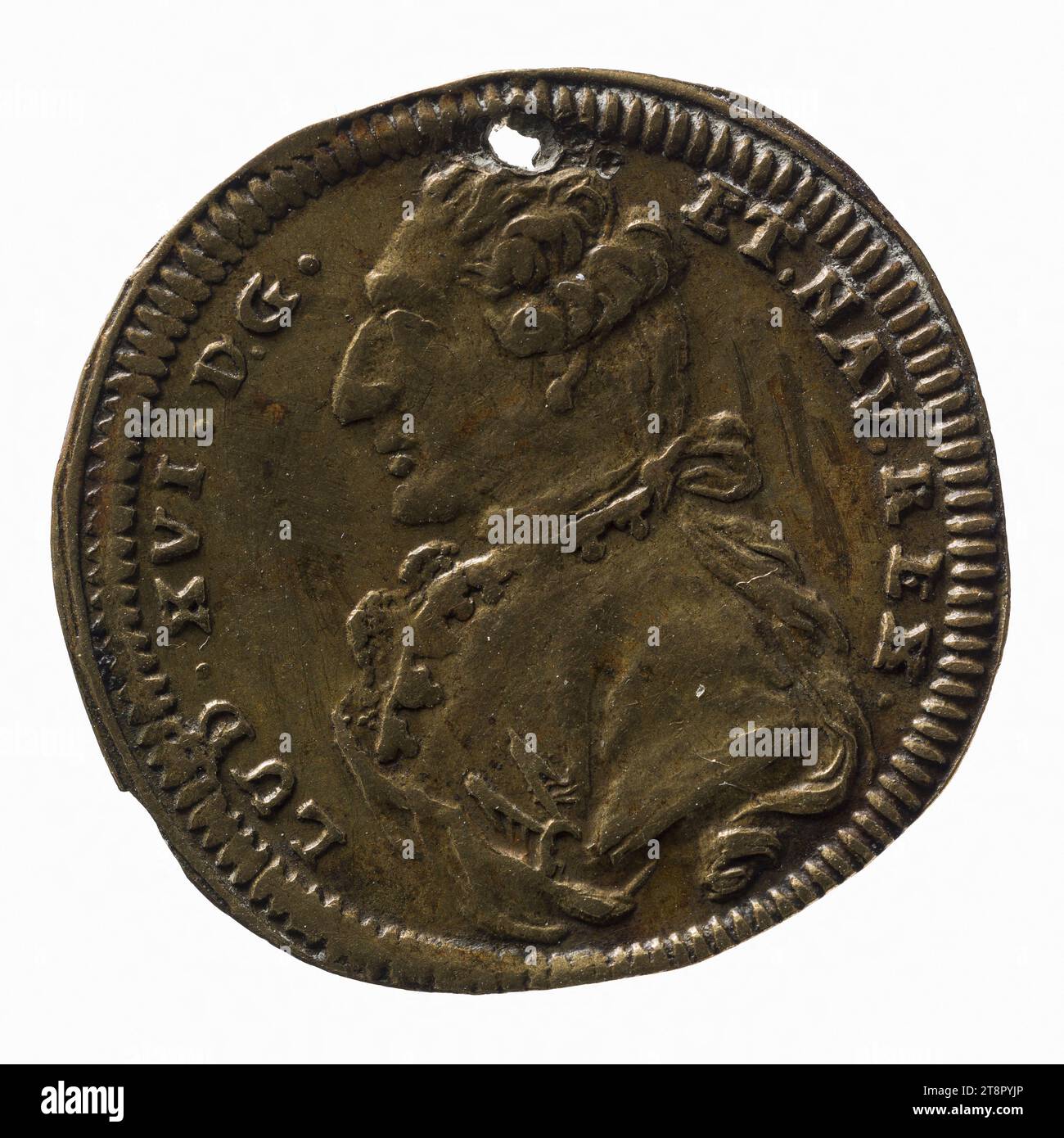 Louis XVI, King of France (1774 -1792), Lauer, Medal Engraver, Array ...