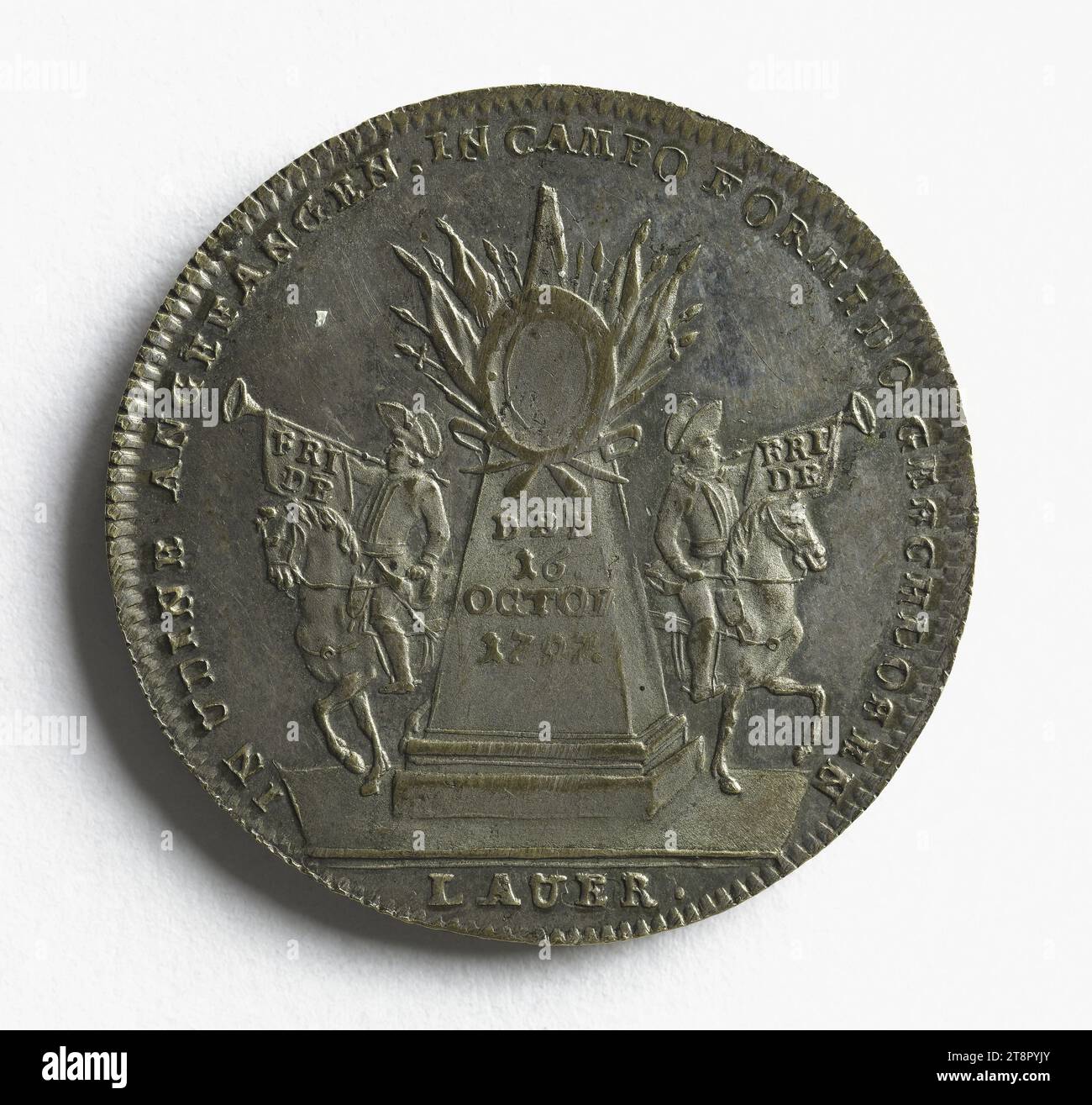 Treaty of Campo Formio, October 17, 1797, Lauer, Medal Engraver, Array ...