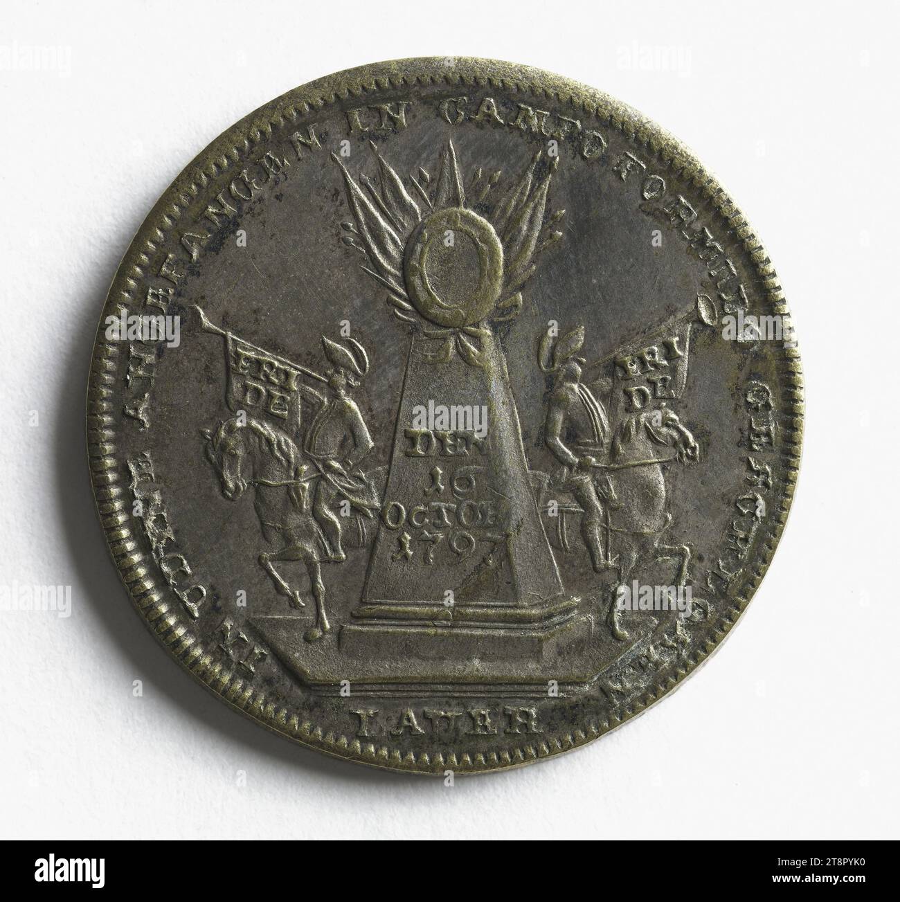 Treaty of Campo Formio, October 17, 1797, Lauer, Medal Engraver, Array ...