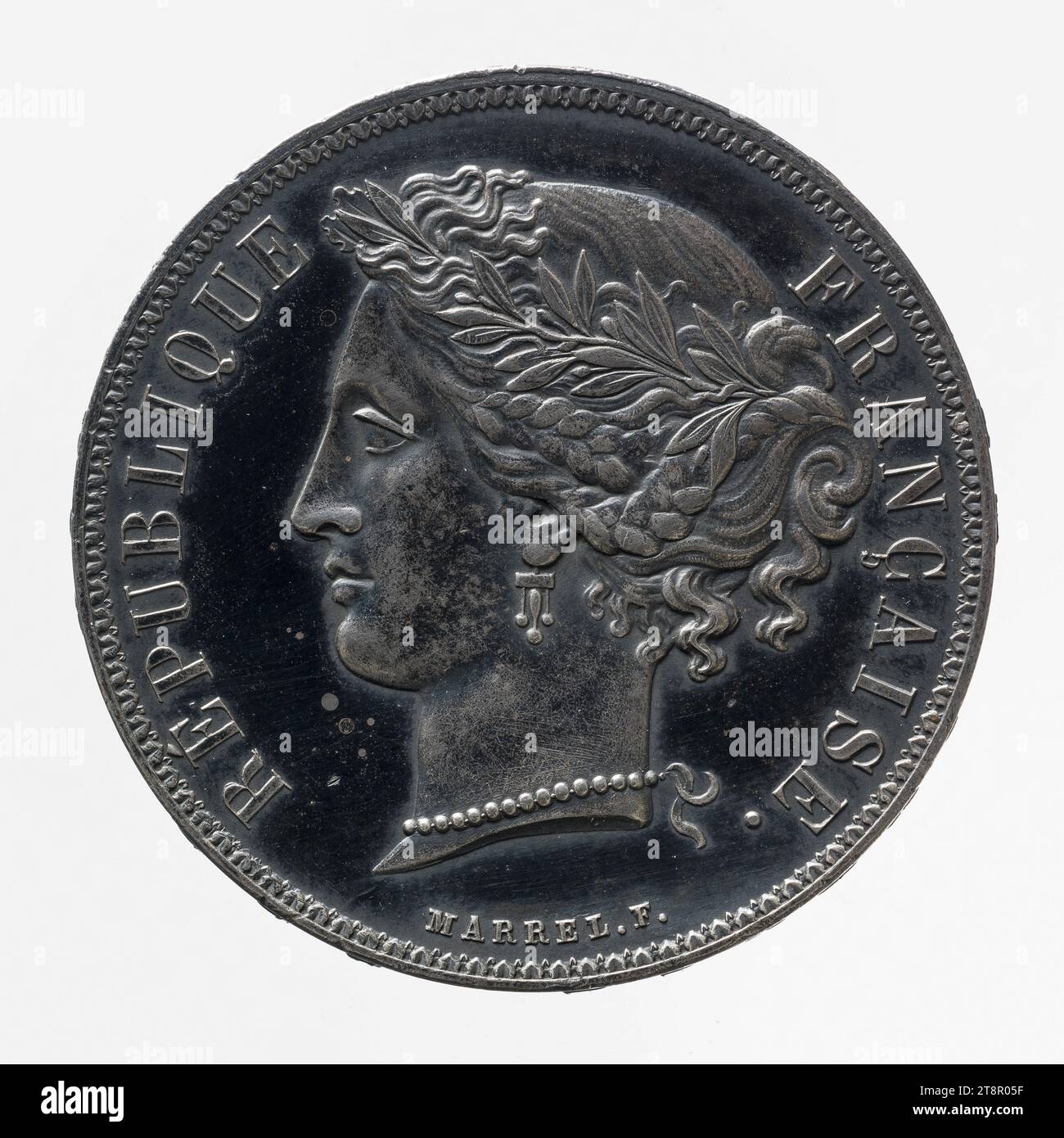 Test for the coin of 5 francs, 1848, Marrel, Engraver in medals, Array ...
