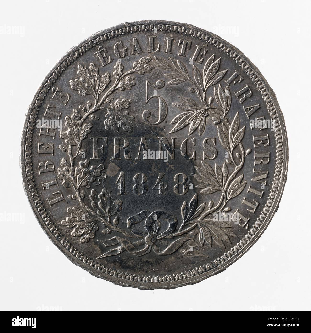 Test for the coin of 5 francs, 1848, Marrel, Engraver in medals, Array ...