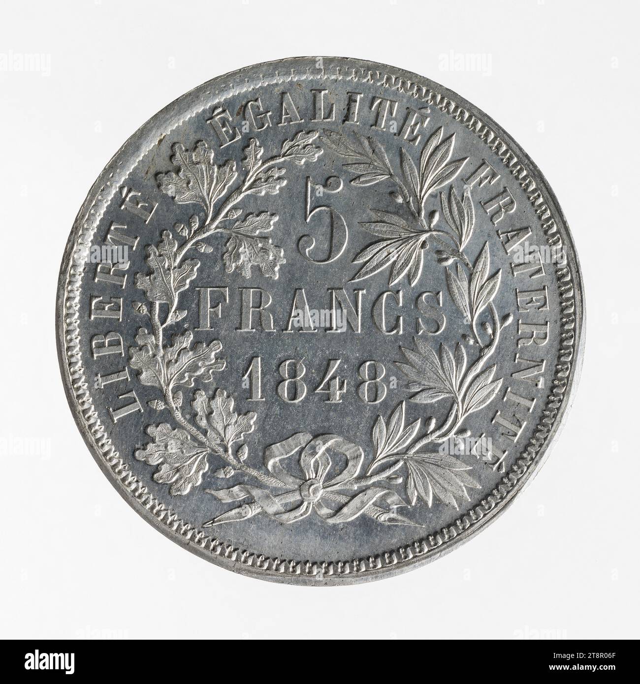 Test for the coin of 5 francs, 1848, Marrel, Graveur en médailles ...