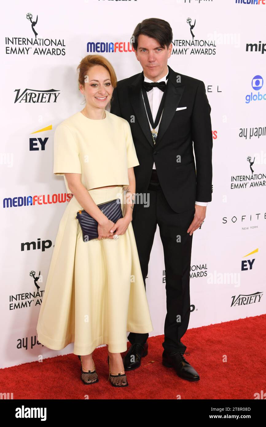 Katharina Eyssen and Jochen Laube attending the 2023 International Emmy ...