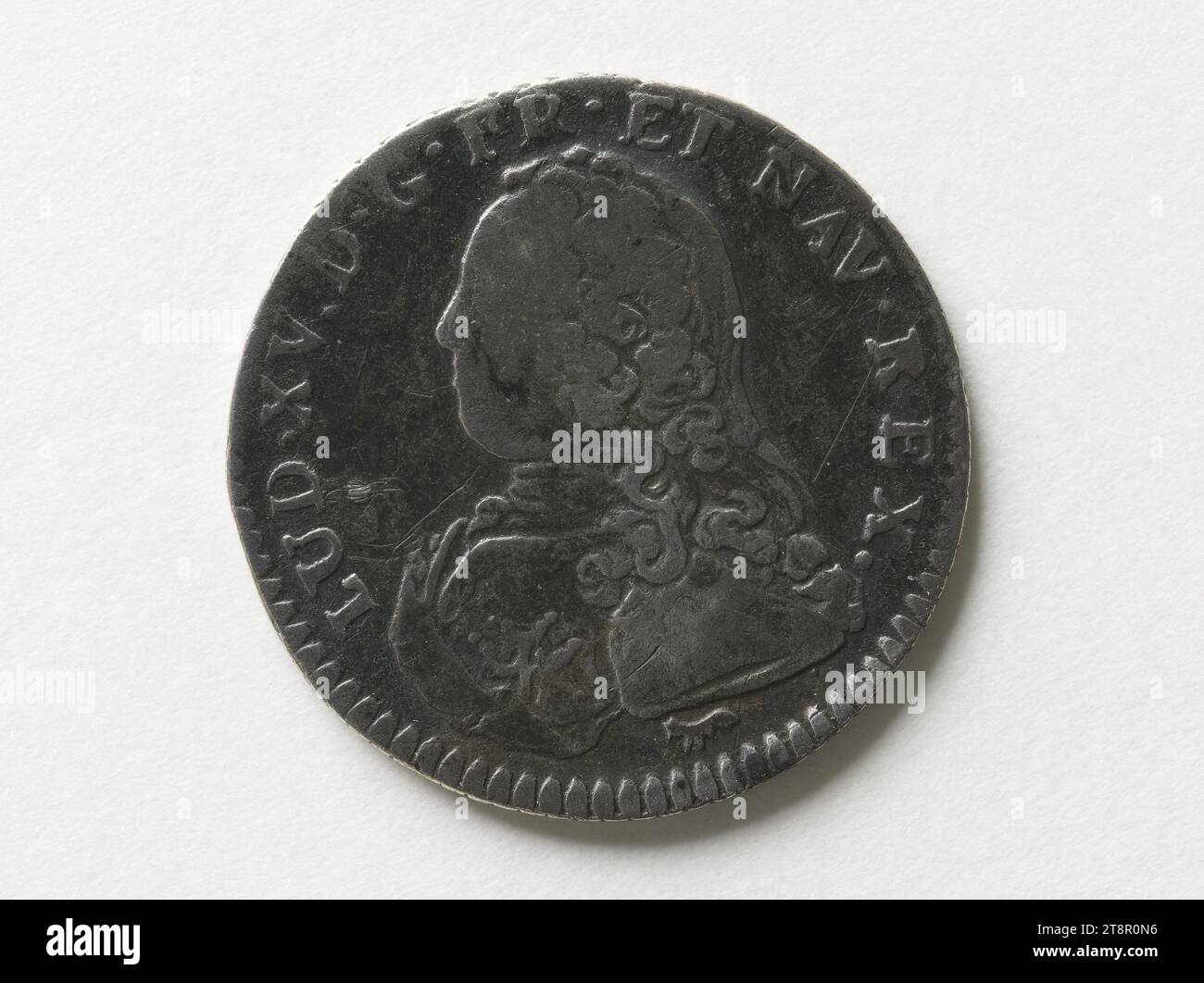 Tenth of a shield with olive branches of Louis XV, 1735, Roettiers ...