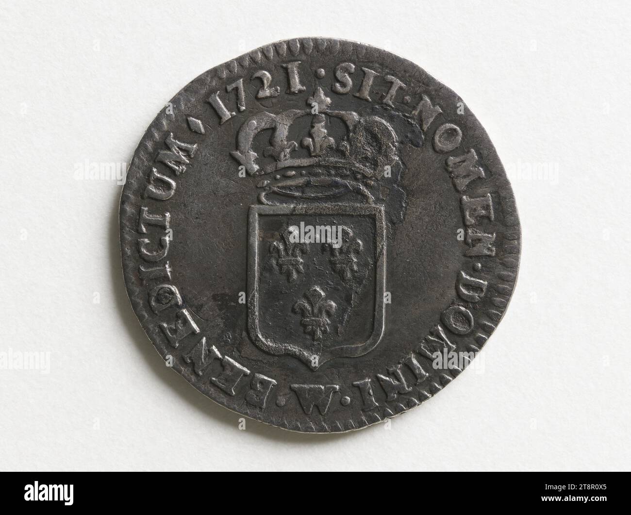 Twelfth of a shield of France of Louis XV, 1721, Roettiers, Norbert ...