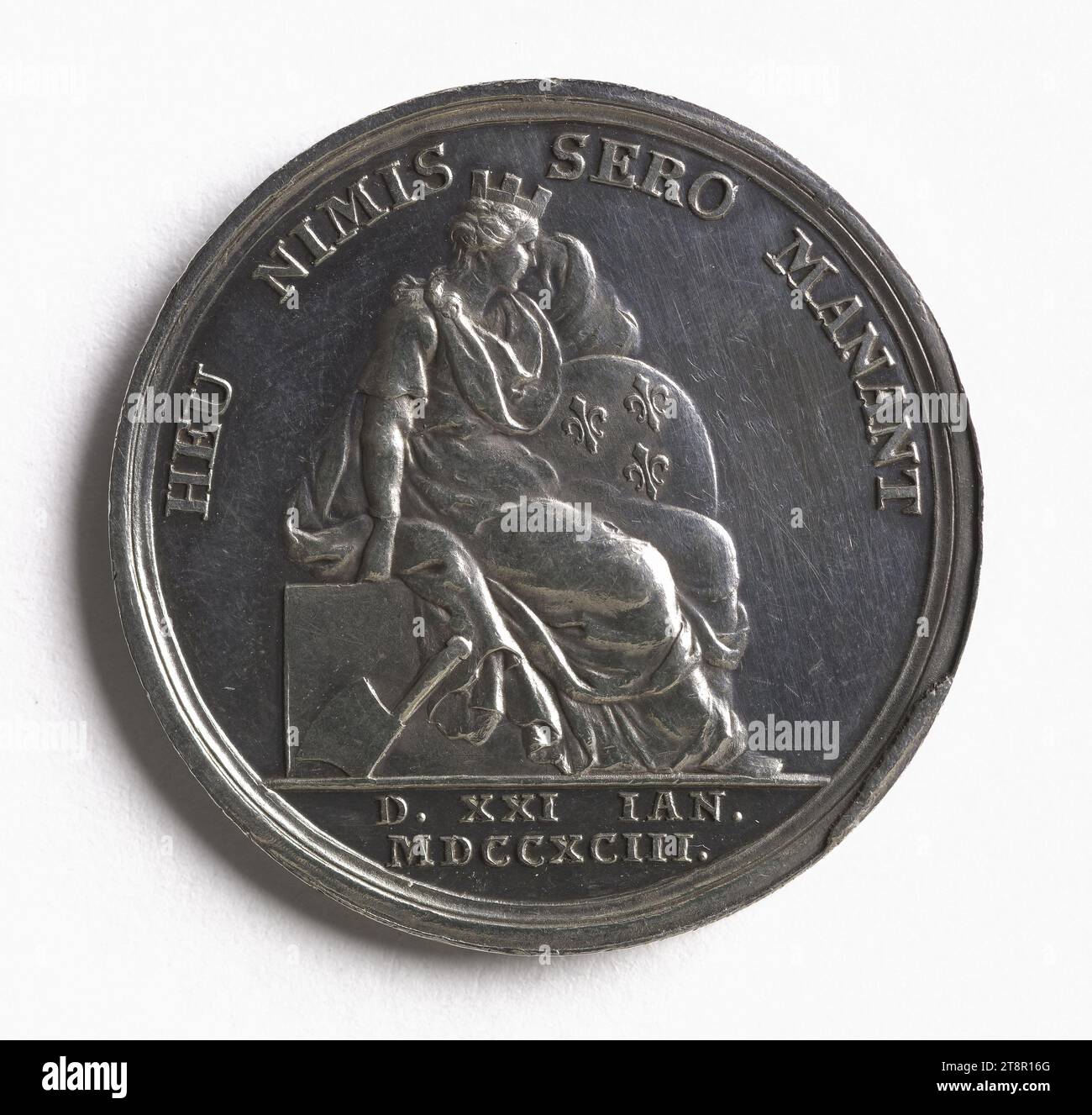 Louis XVI king of France struck by the citizens' axe, January 21, 1793 ...