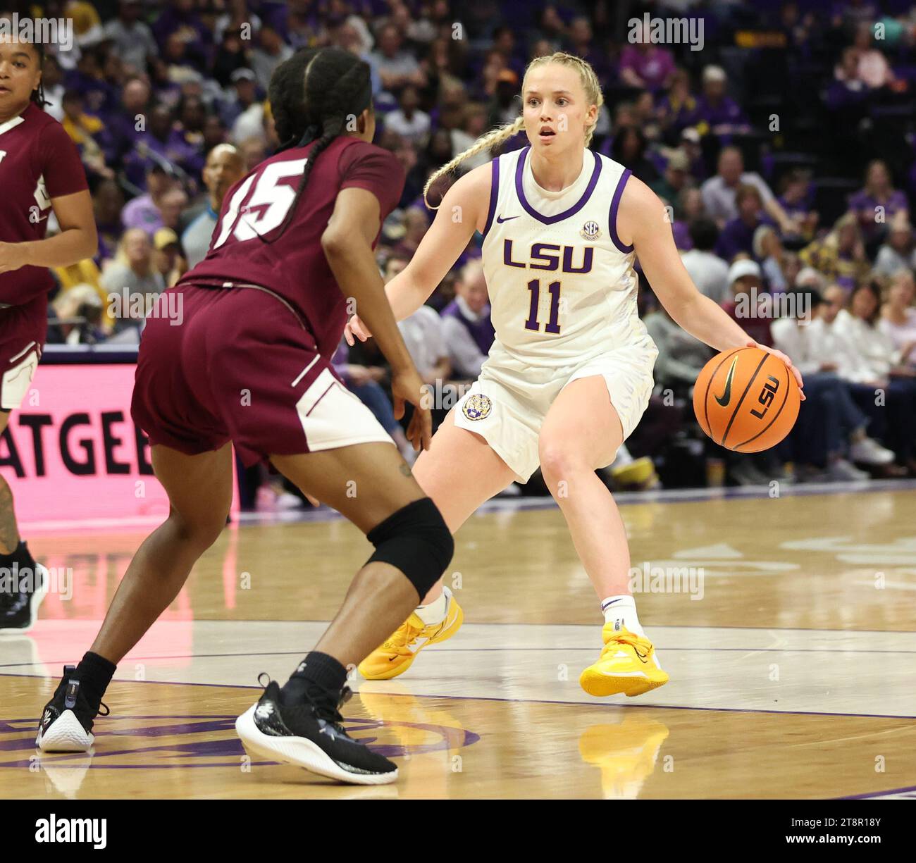 Baton Rouge, USA. 20th Nov, 2023. LSU Lady Tigers guard Hailey Van Lith ...