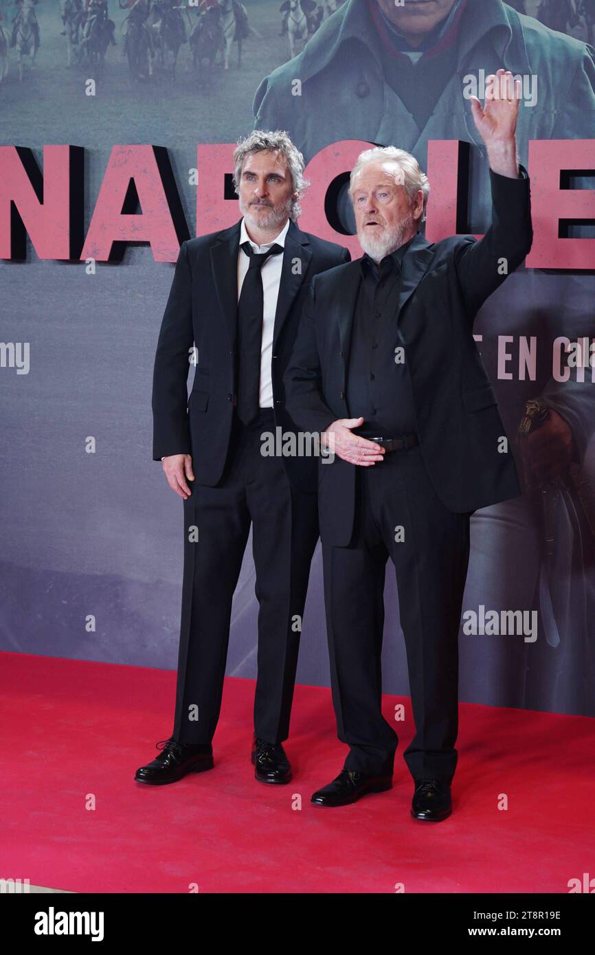 Madrid, Spain. 20th Nov, 2023. Joaquin Phoenix, Ridley Scott at ...