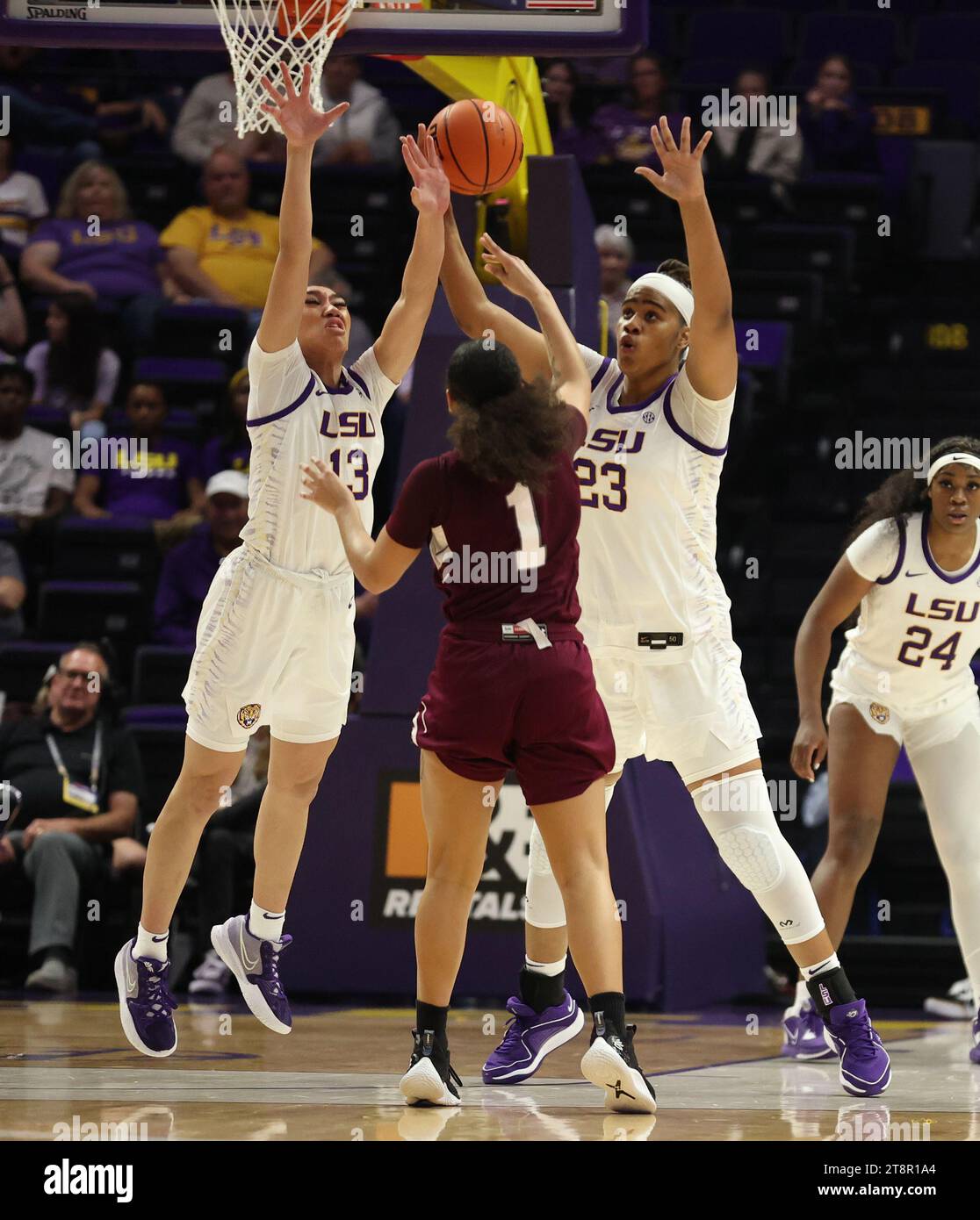 Baton Rouge, USA. 20th Nov, 2023. Texas Southern Lady Tigers guard ...