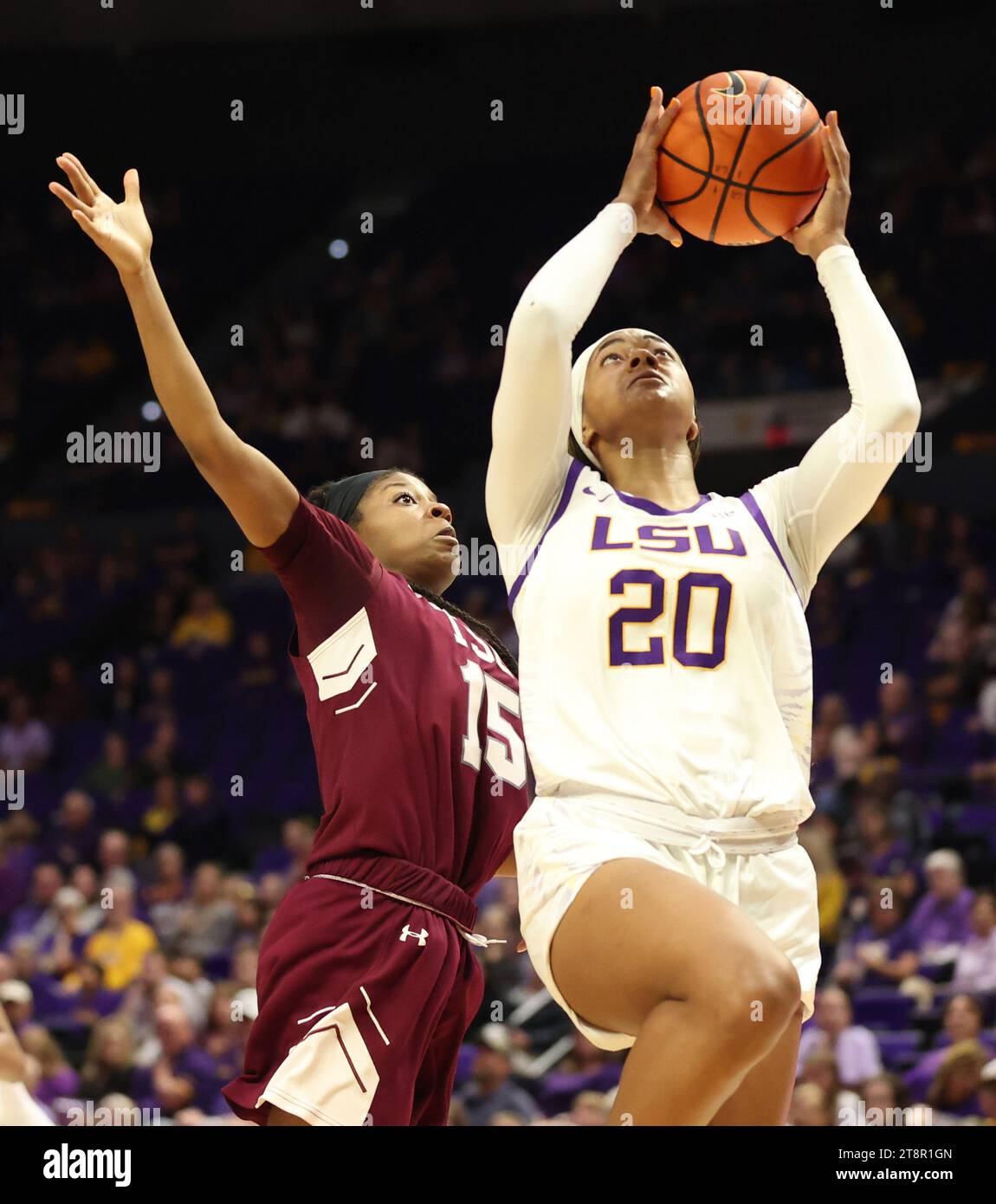 Baton Rouge, USA. 20th Nov, 2023. LSU Lady Tigers guard Janae Kent (20 ...