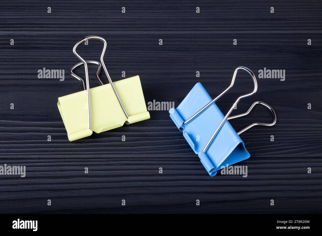 The multicolored binders. A vibrant collection of office binders neatly ...