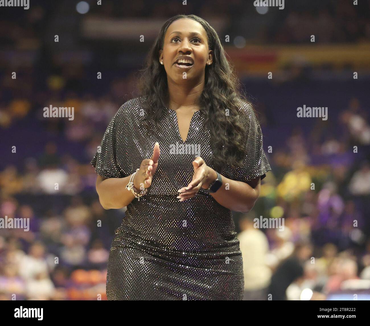 Baton Rouge, USA. 20th Nov, 2023. Texas Southern Lady Tigers head coach ...