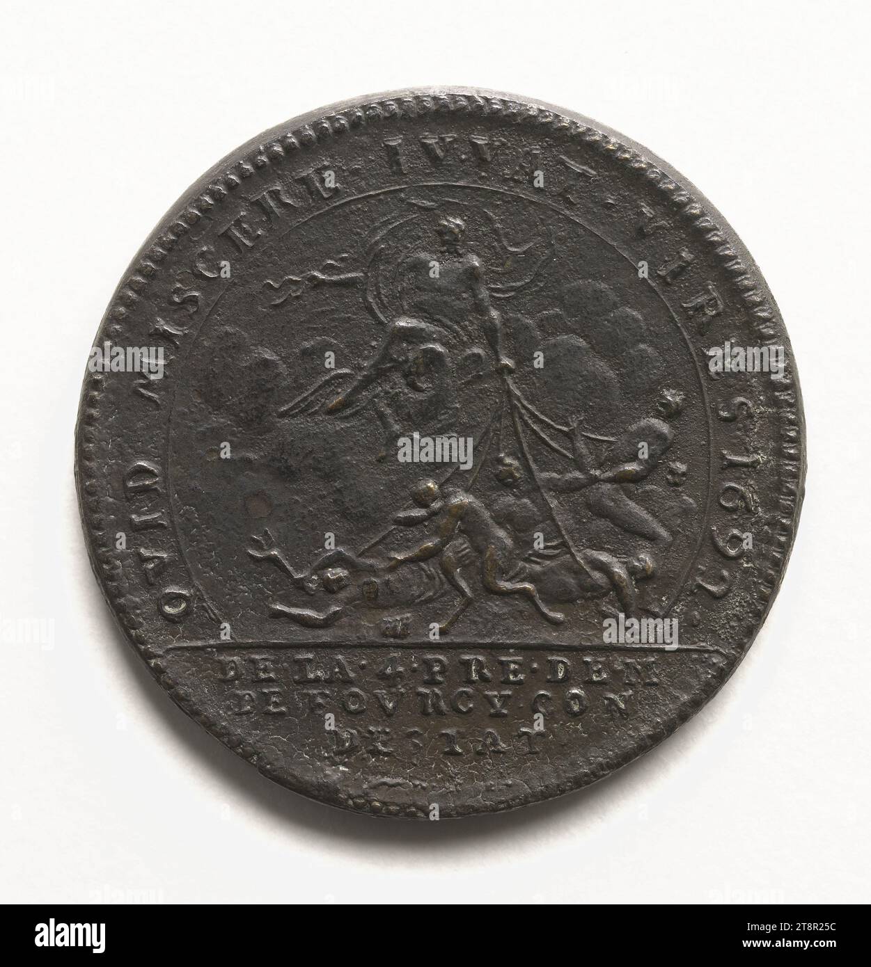 Provost Henri de Fourcy, 1692, In 1692, Numismatic, Token, Copper ...