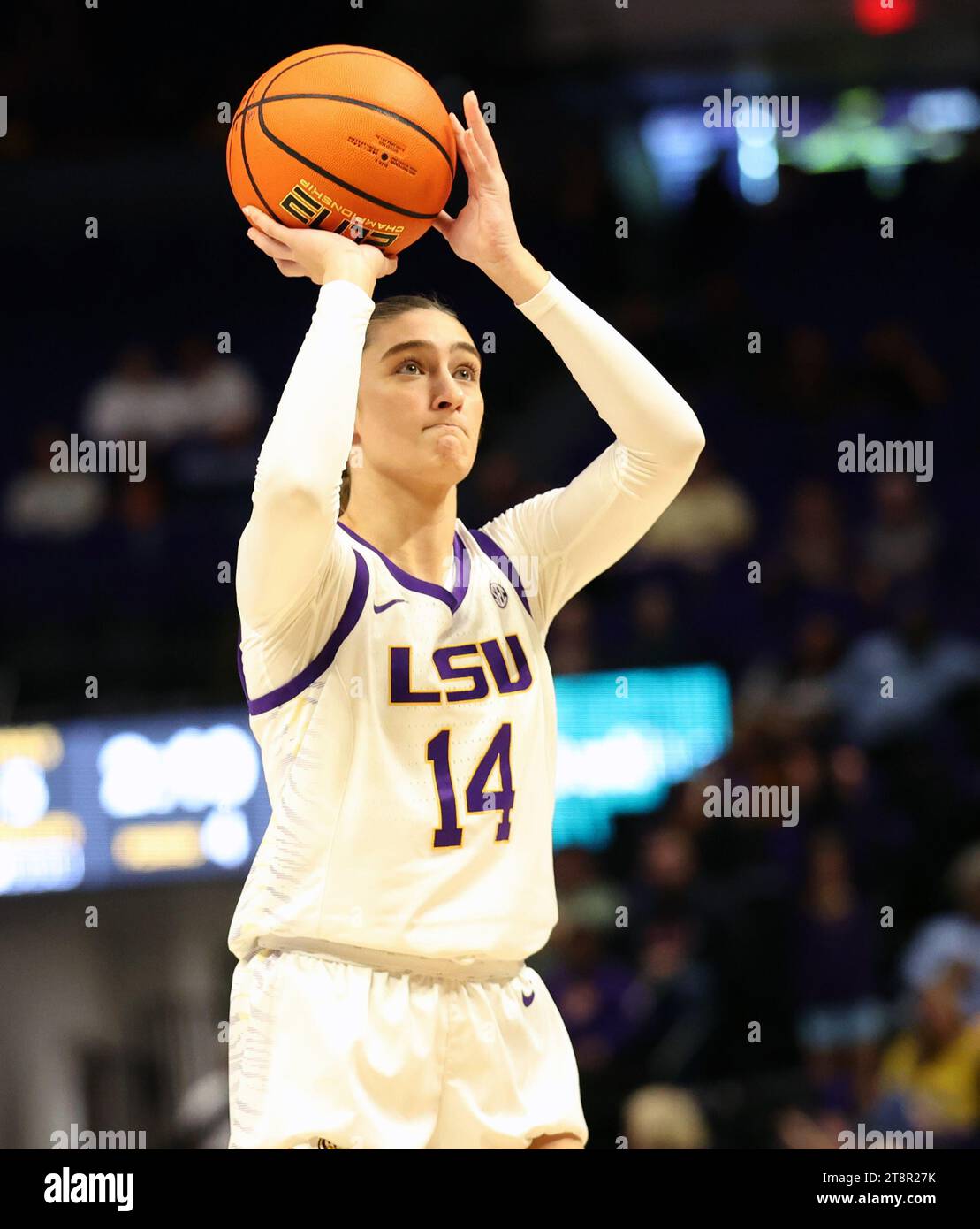 Baton Rouge, USA. 20th Nov, 2023. LSU Lady Tigers guard Izzy Besselman ...