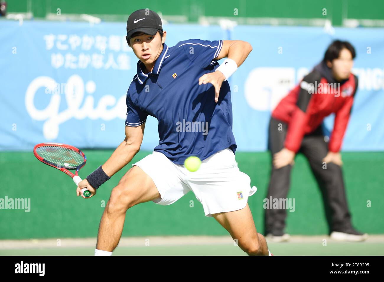 Kanagawa, Japan. 21st Nov, 2023. Naoki Nakagawa (JPN) Tennis : Men's Singles 1st Round match ...