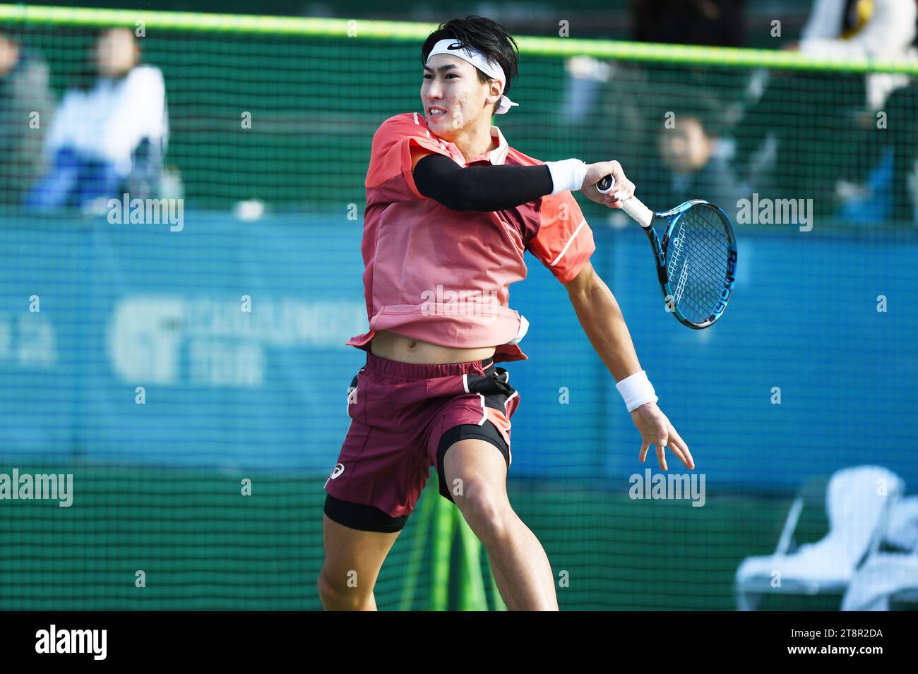 Kanagawa, Japan. 21st Nov, 2023. Yosuke Watanuki (JPN) Tennis : Men's ...