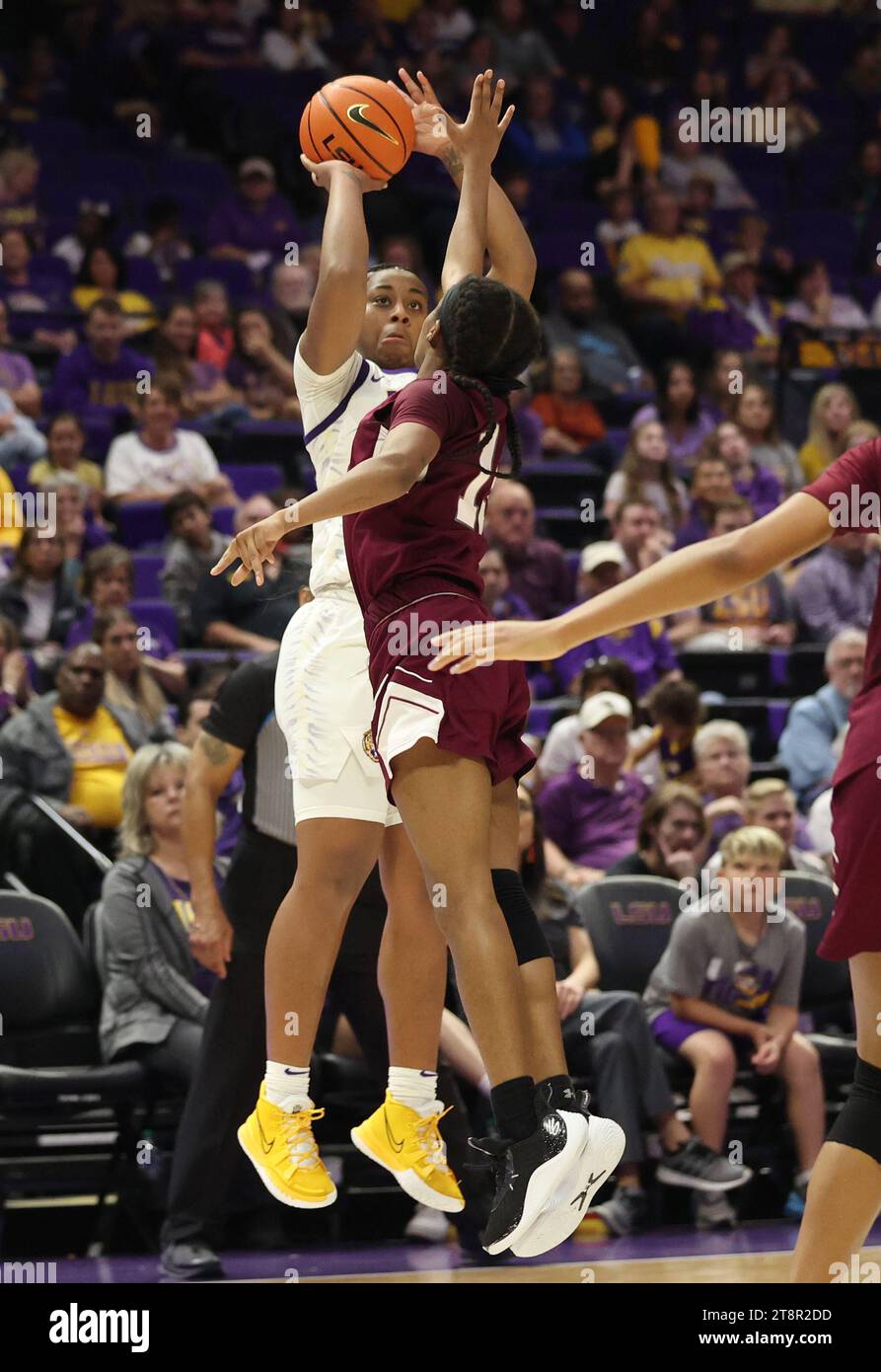 Baton Rouge, USA. 20th Nov, 2023. LSU Lady Tigers guard Mikaylah ...