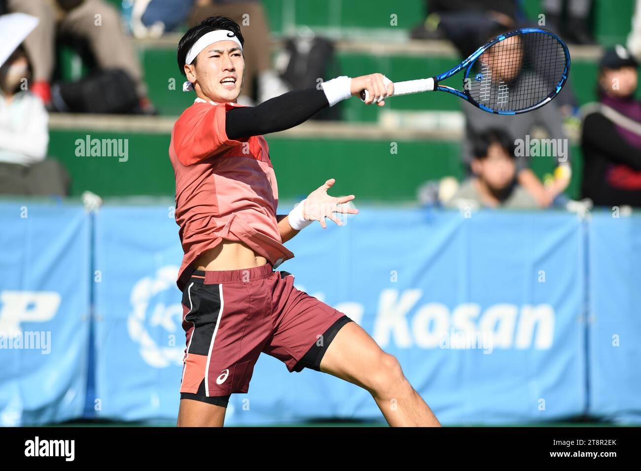 Kanagawa, Japan. 21st Nov, 2023. Yosuke Watanuki (JPN) Tennis : Men's Singles 1st Round match ...