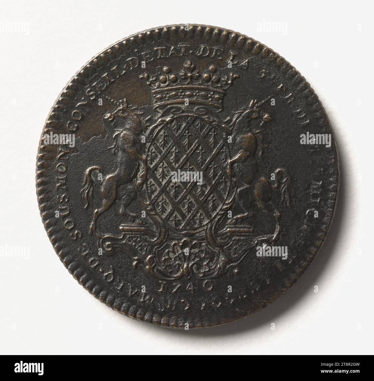 Provost Michel-Etienne Turgot, 1740, In 1740, Numismatic, Token ...