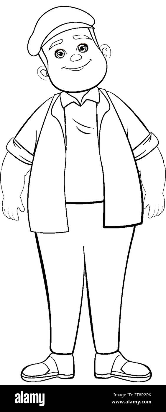 Outline for coloring pages isolated on white background Stock Vector ...