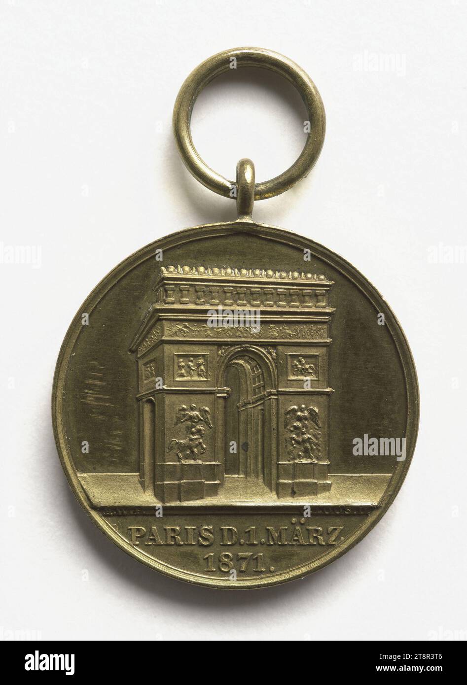 Entry of the first German squadron in Paris, March 1, 1871, Array ...