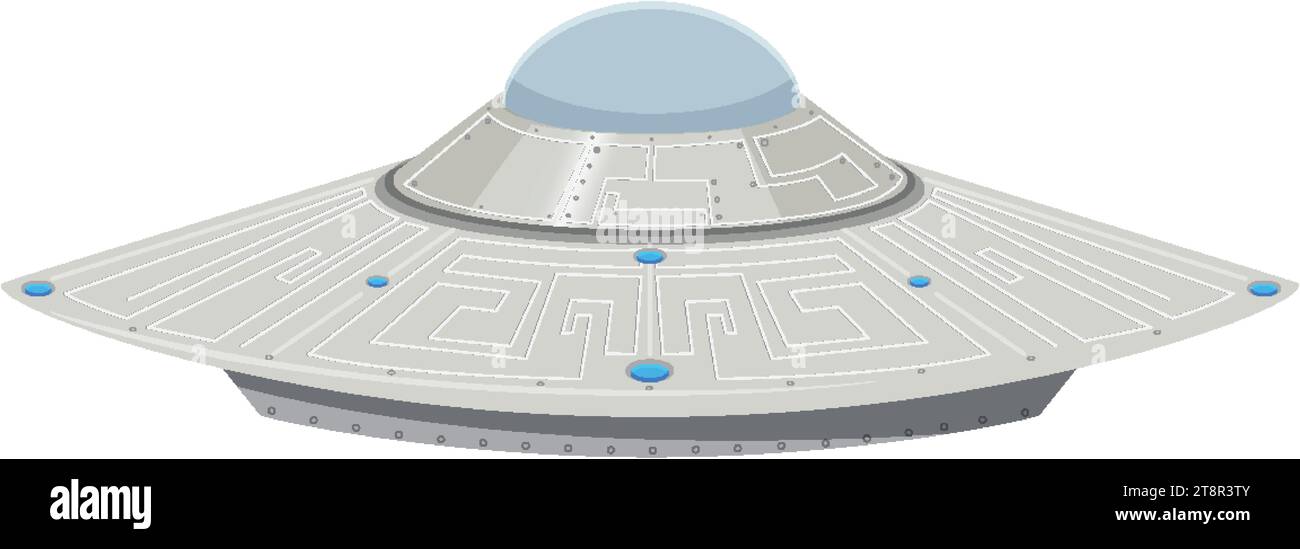 A vector cartoon illustration of an isolated UFO UAP Stock Vector Image ...