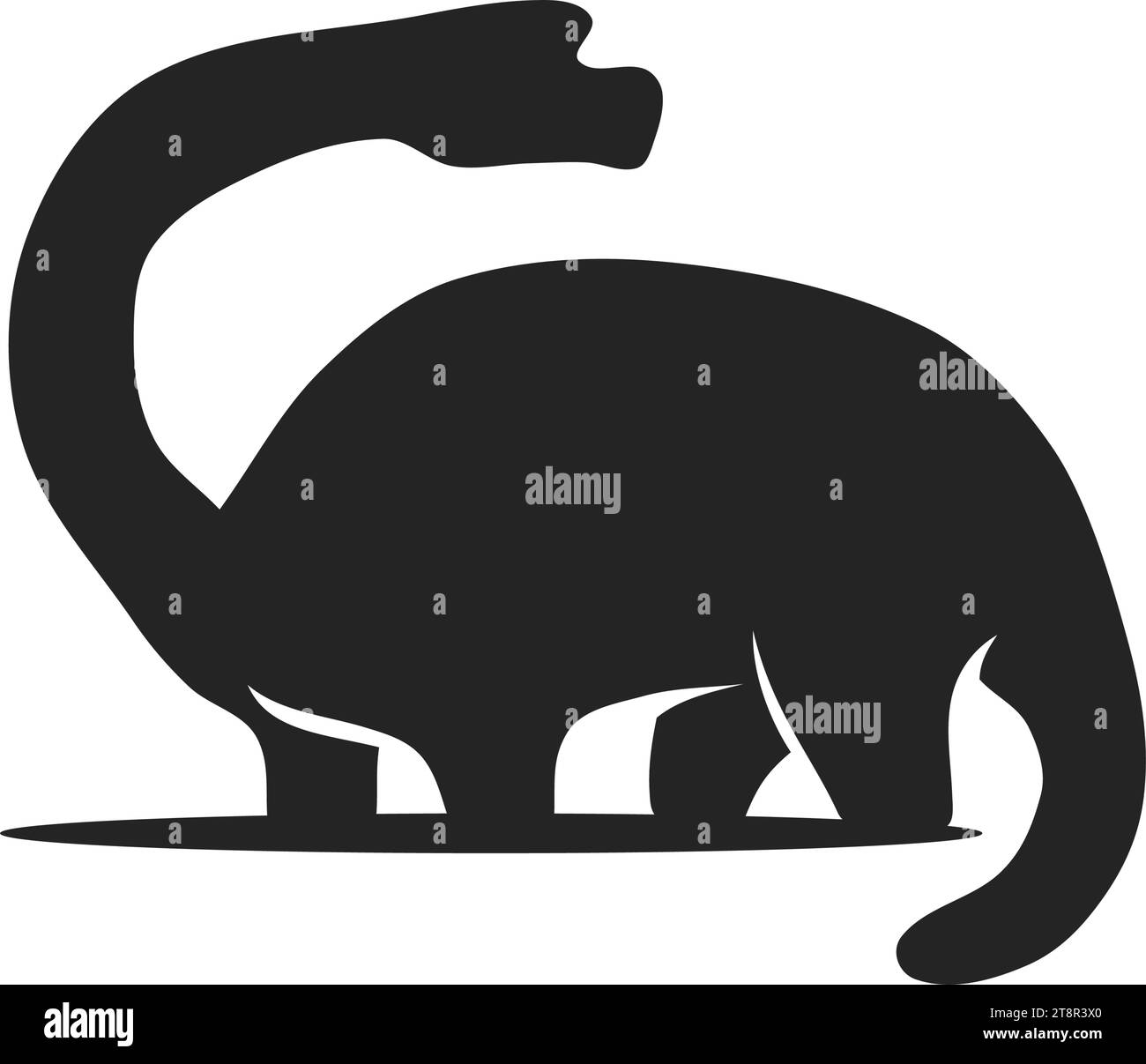 Brachiosaurus logo template Isolated. Brand Identity. Icon Abstract ...