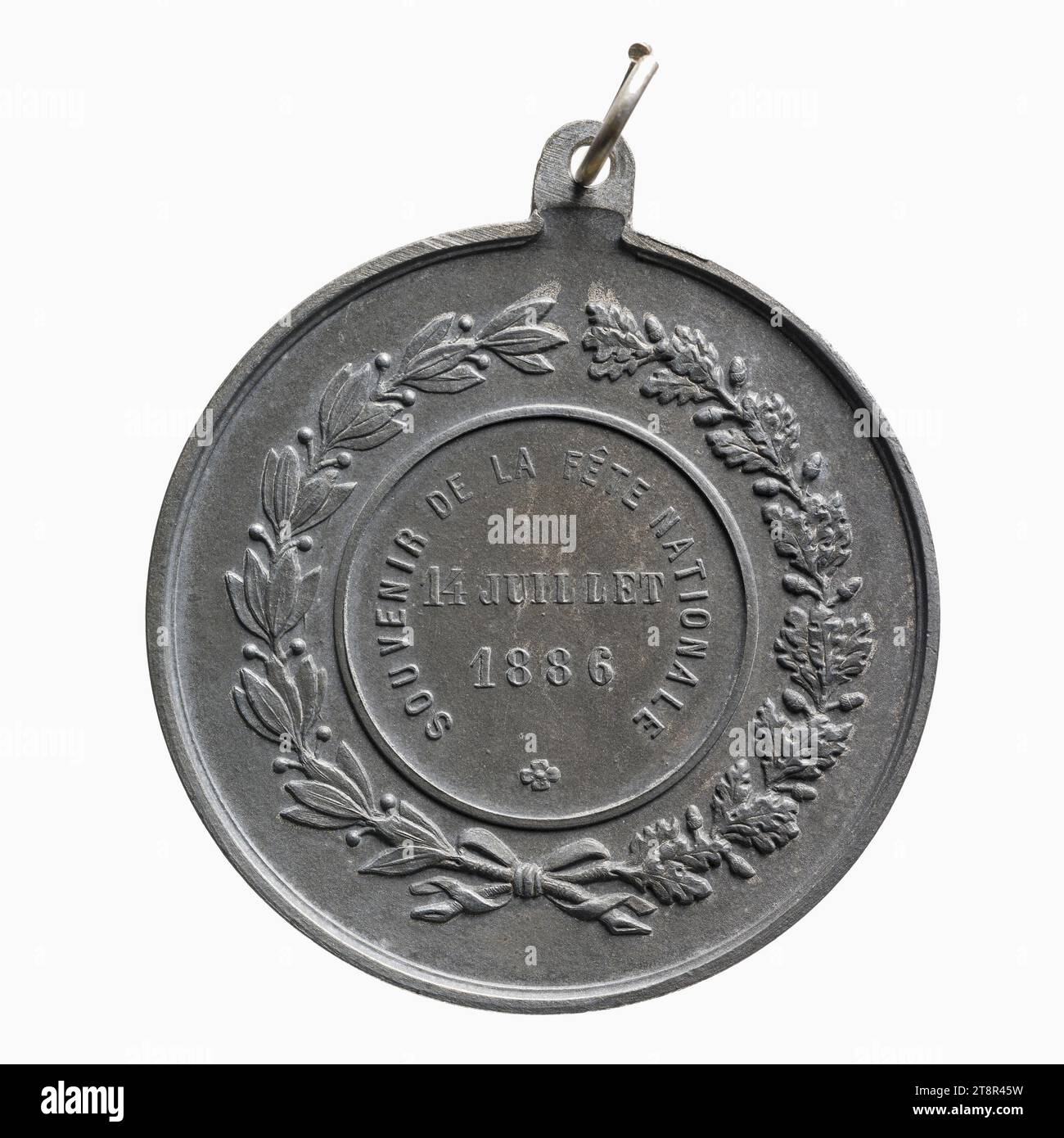 National holiday, July 14, 1886, Array, Numismatic, Medal, Lead, Steel ...