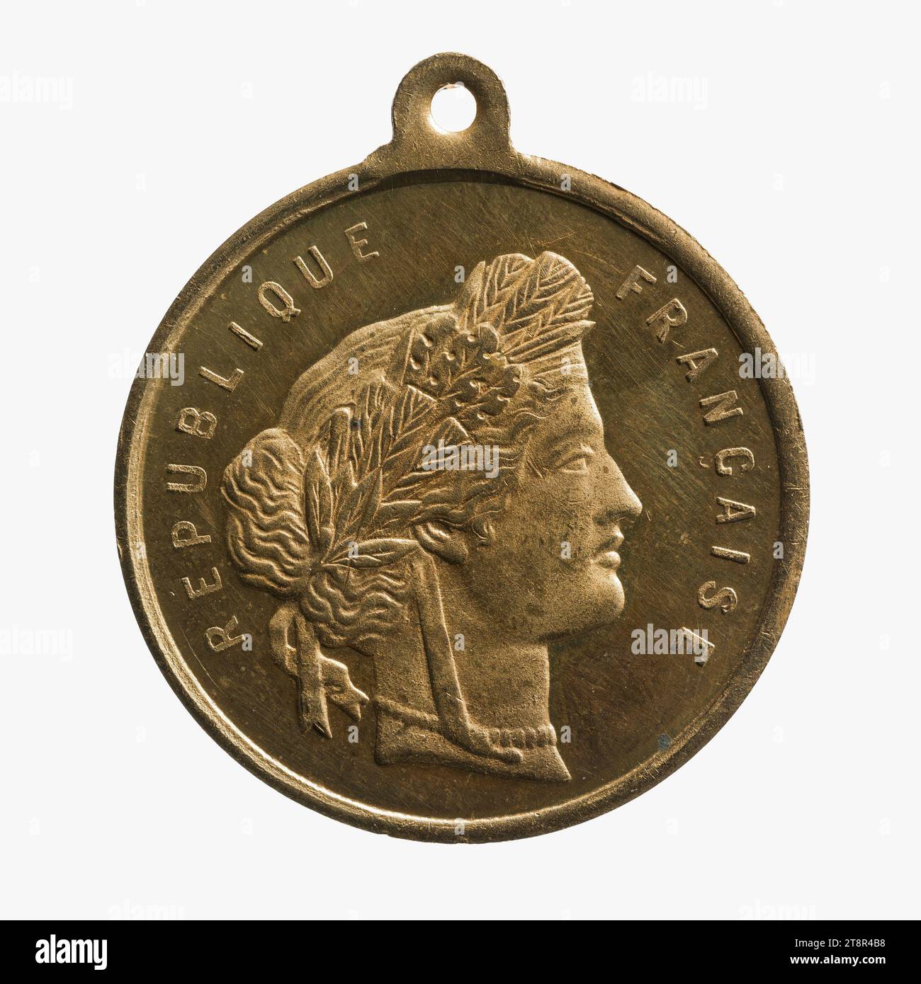 National holiday, July 14, 1887, Array, Numismatic, Medal, Copper, Gilt ...