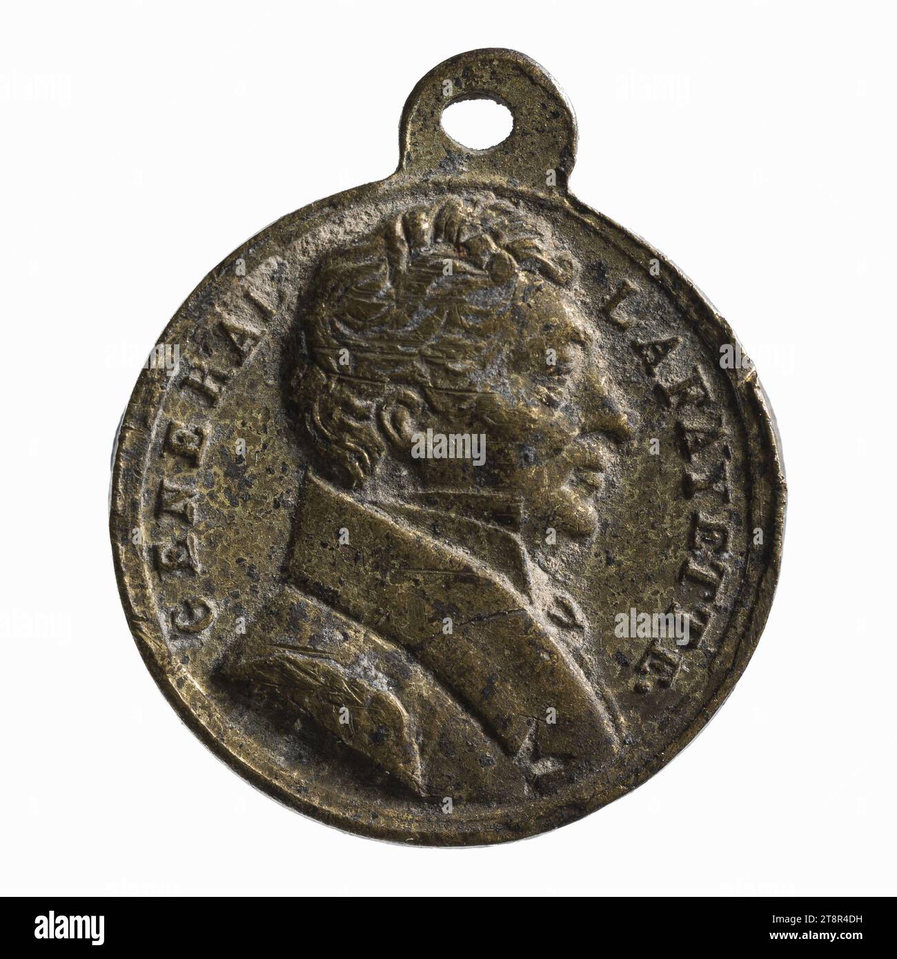 General Lafayette, 1830, Array, Numismatic, Medal, Copper, Gilt ...