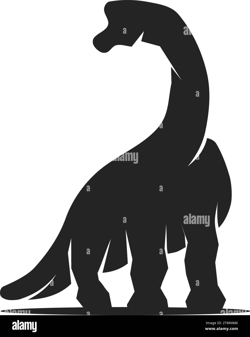 Brachiosaurus logo template Isolated. Brand Identity. Icon Abstract ...