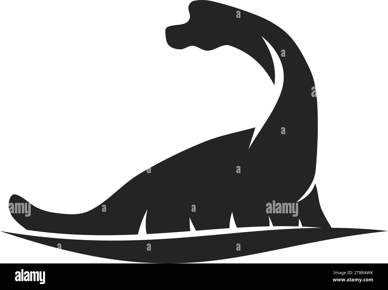 Brachiosaurus logo template Isolated. Brand Identity. Icon Abstract ...