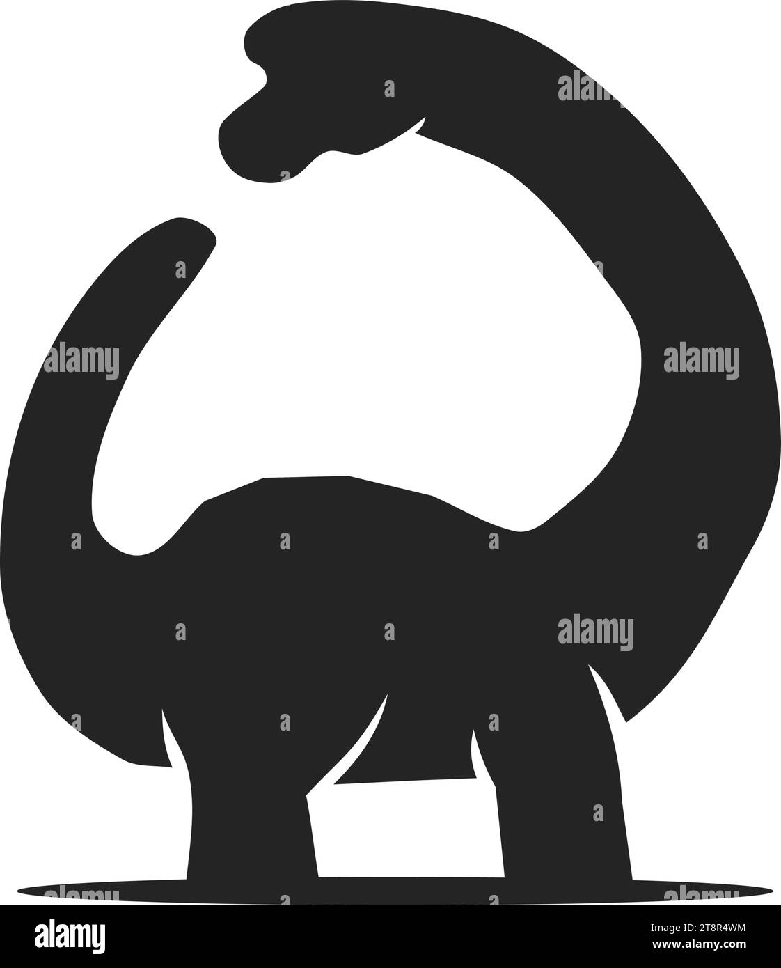 Brachiosaurus logo template Isolated. Brand Identity. Icon Abstract ...