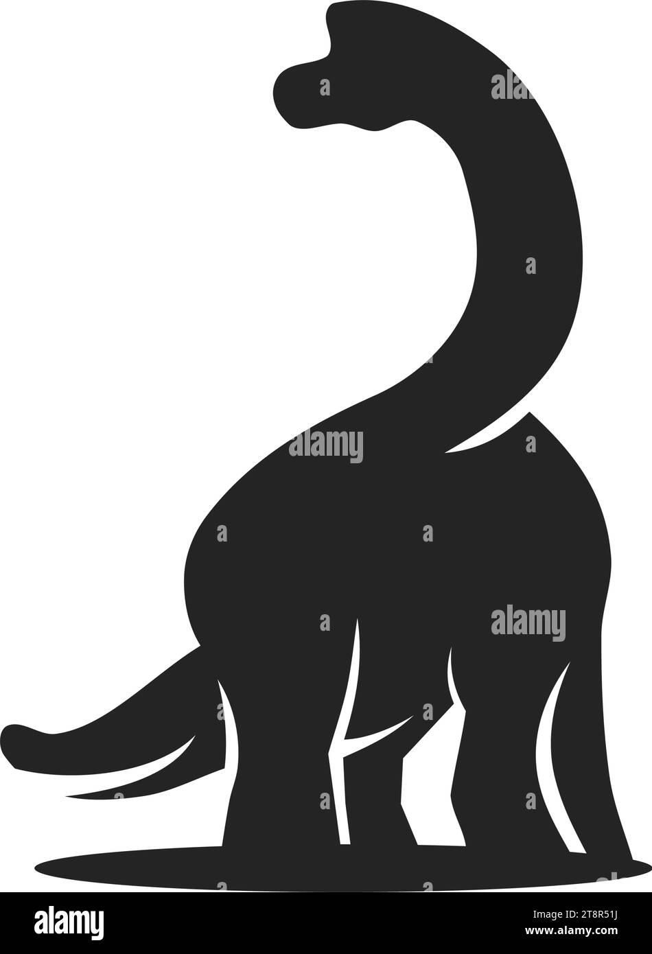 Brachiosaurus logo template Isolated. Brand Identity. Icon Abstract ...