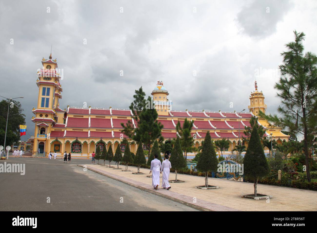Cao Dai Holy See, Vietnamese syncretistic sect founded 1926, Tay Ninh ...