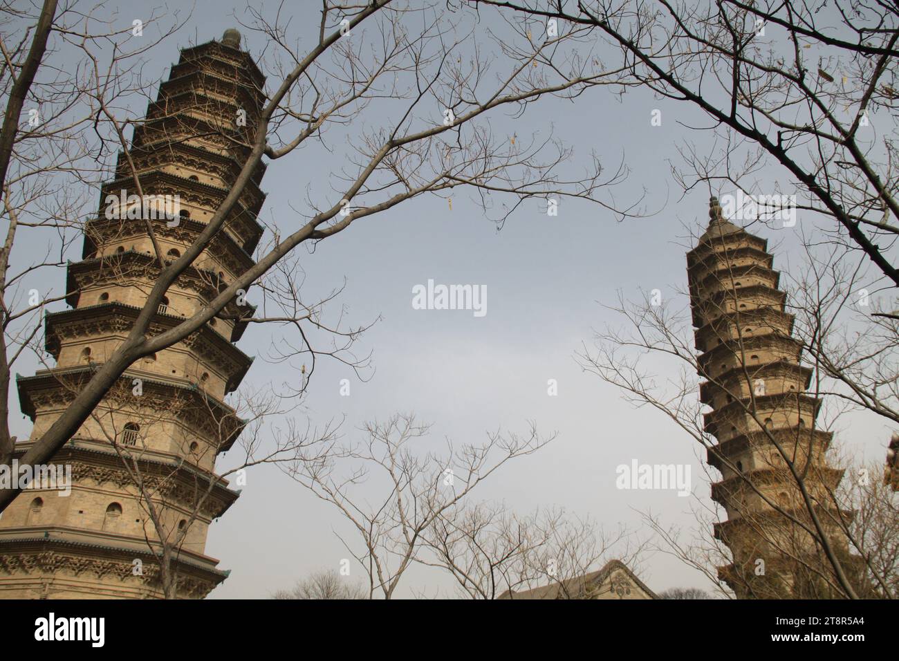 Shuang Ta Si Temple, Buddhist temple, Taiyuan, Shanxi, China Stock ...