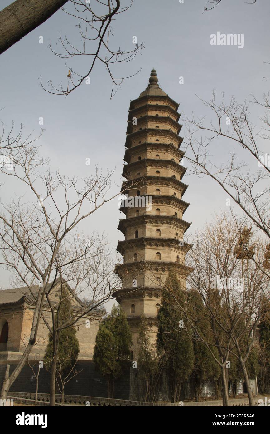 Shuang Ta Si Temple, Buddhist temple, Taiyuan, Shanxi, China Stock ...