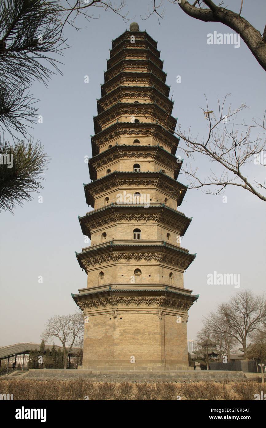 Shuang Ta Si Temple, Buddhist temple, Taiyuan, Shanxi, China Stock ...