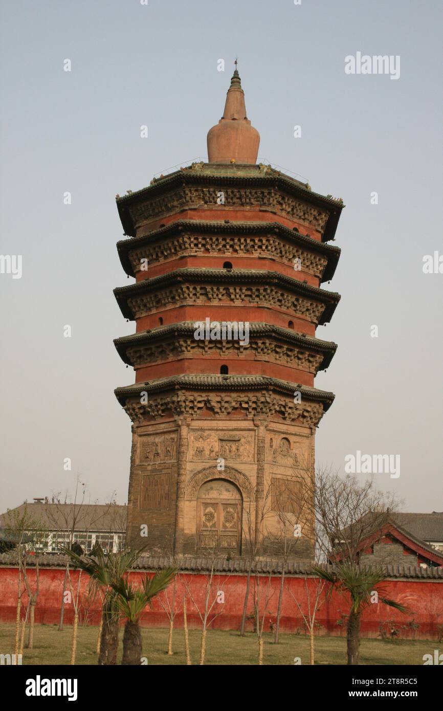 1450s Ming Rebuild of Wenfeng Pagoda, Anyang, 10th century, rebuilt in ...