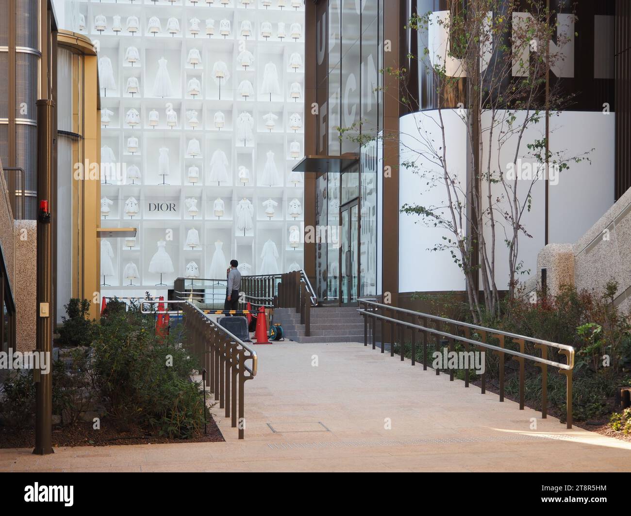 TOKYO, JAPAN - November 19, 2023: Detail of Azabudai Hills development ...