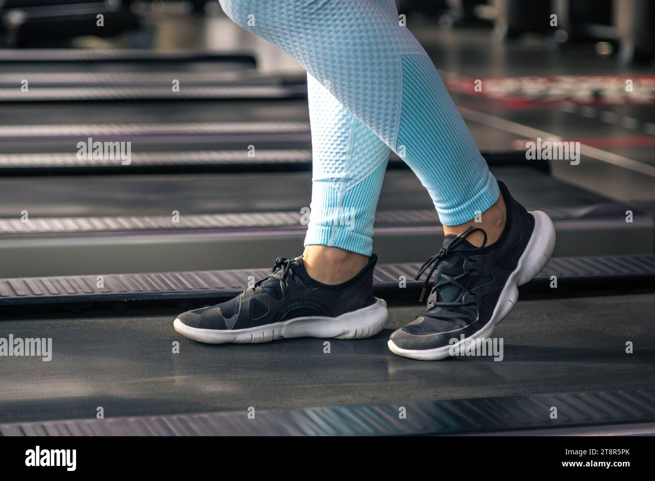 Womans legs on treadmill hi-res stock photography and images - Alamy