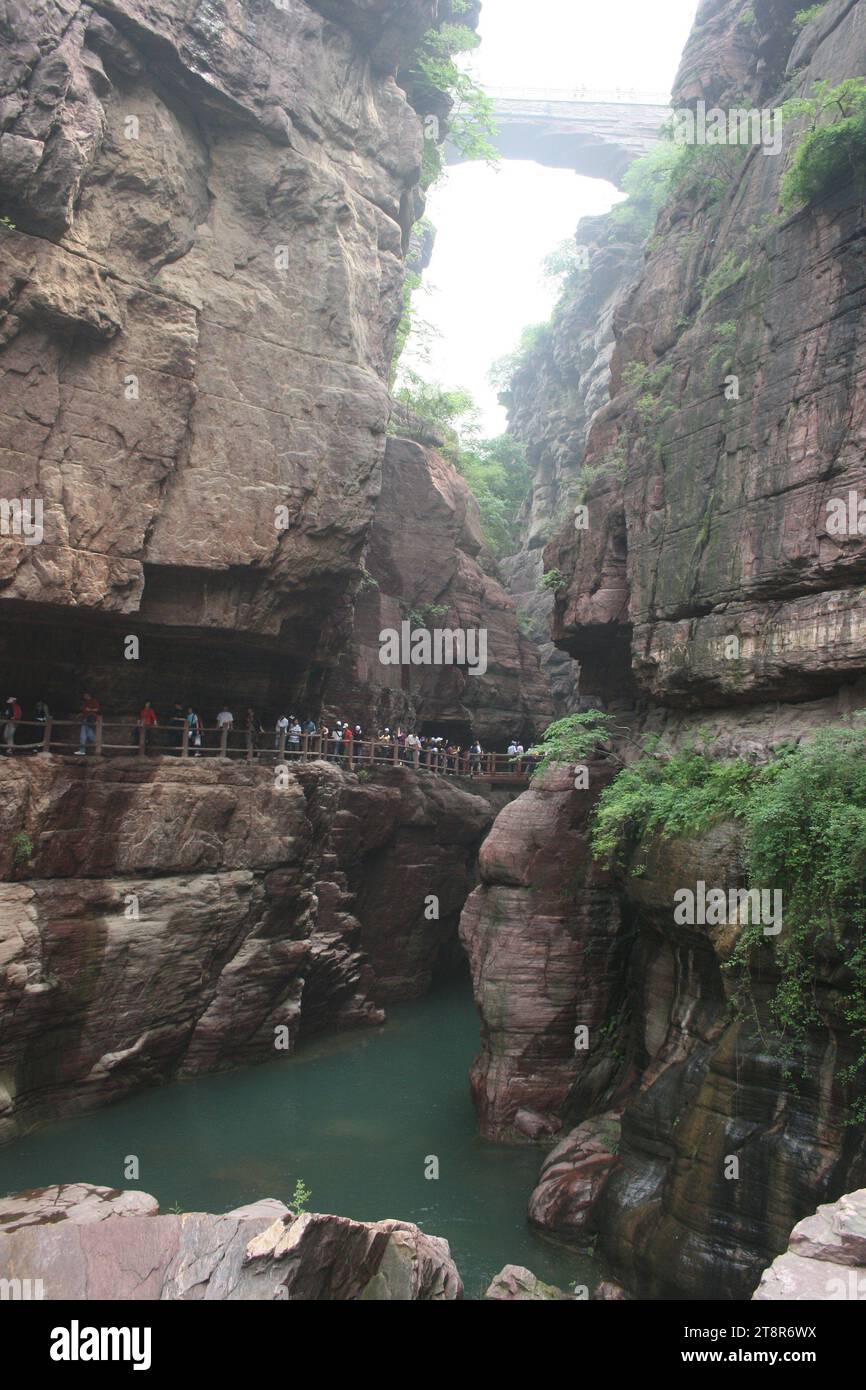 Yuntai Shan, Highest waterfall in Asia; national geopark, Henan ...