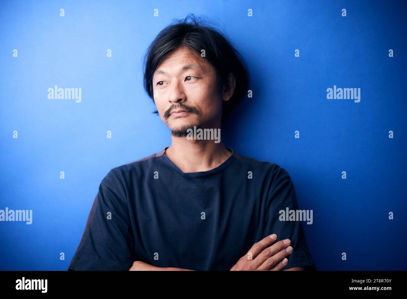 Japanese man studio portrait Stock Photo - Alamy