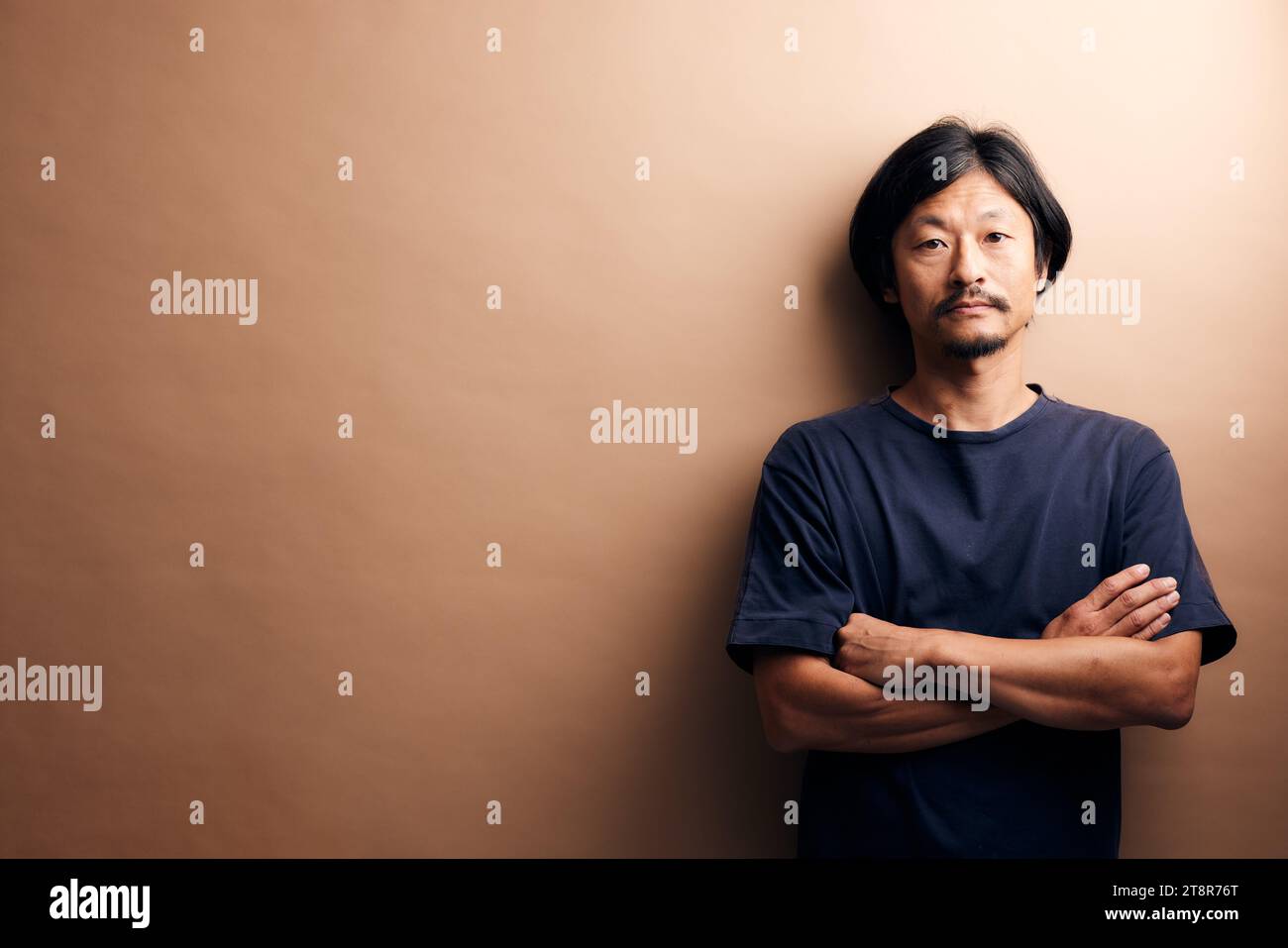 Japanese man studio portrait Stock Photo - Alamy