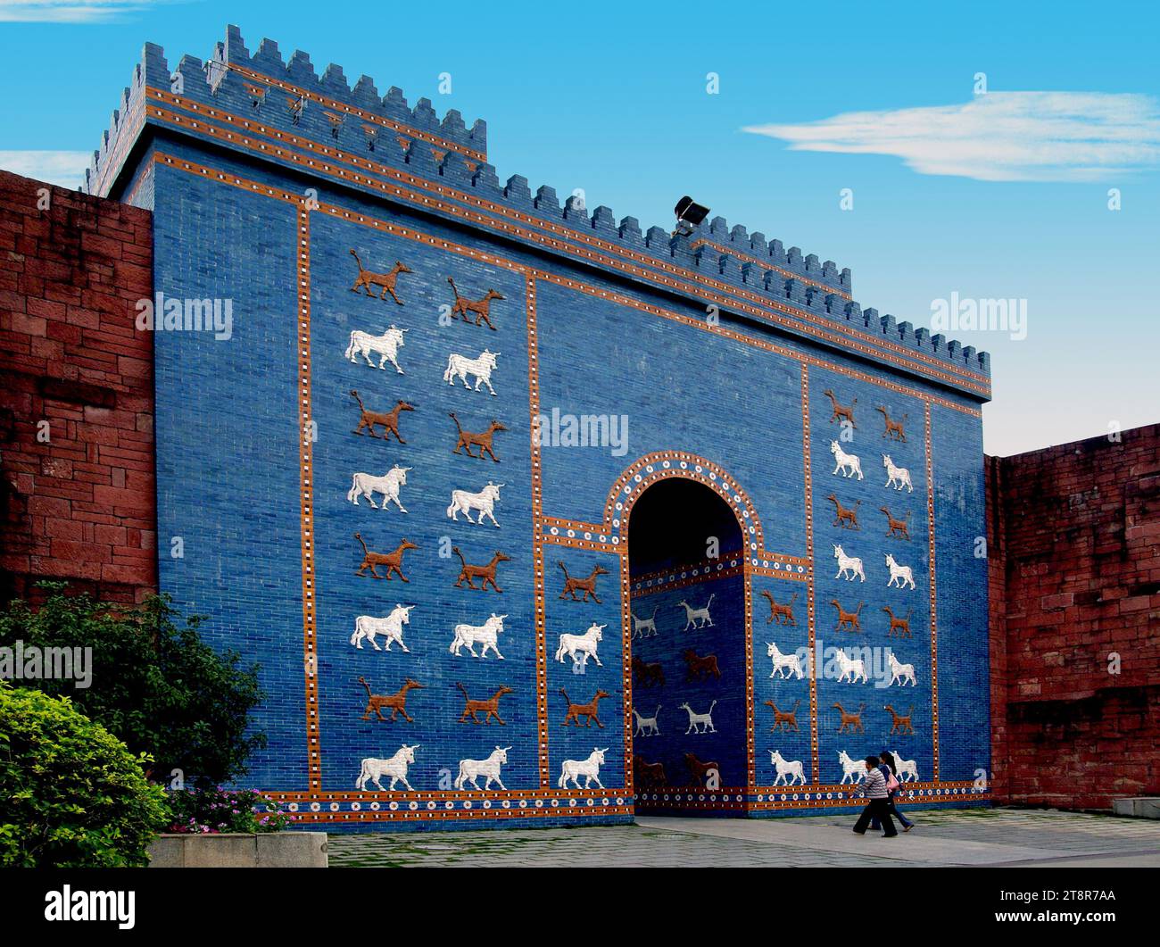 Blue Gate.Shenzhen,China, Reconstructed Ishtar Gate, Babylon,Shenzhen ...