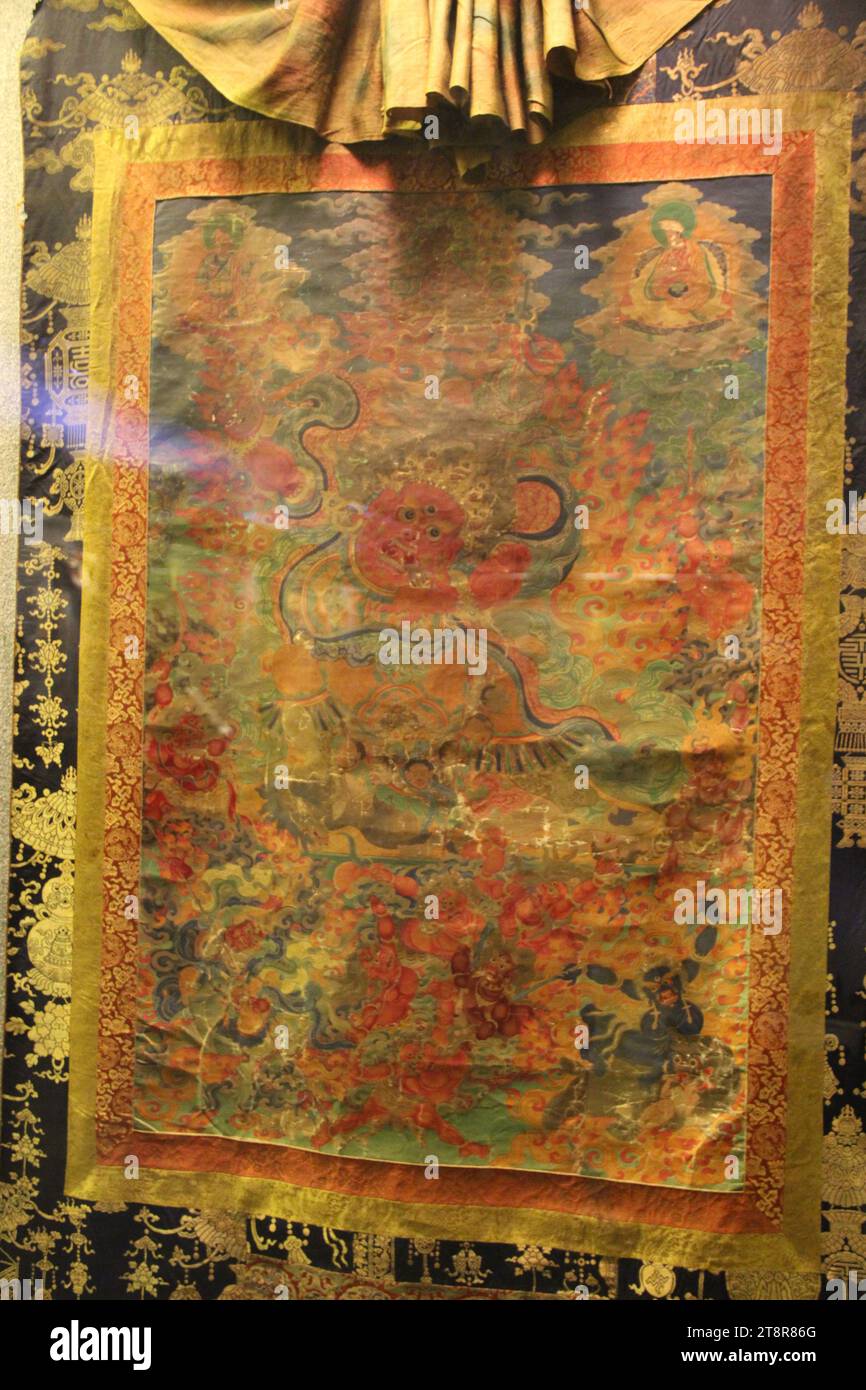 Tibetan Tangka Painting, Tibet Museum, Lhasa Stock Photo - Alamy