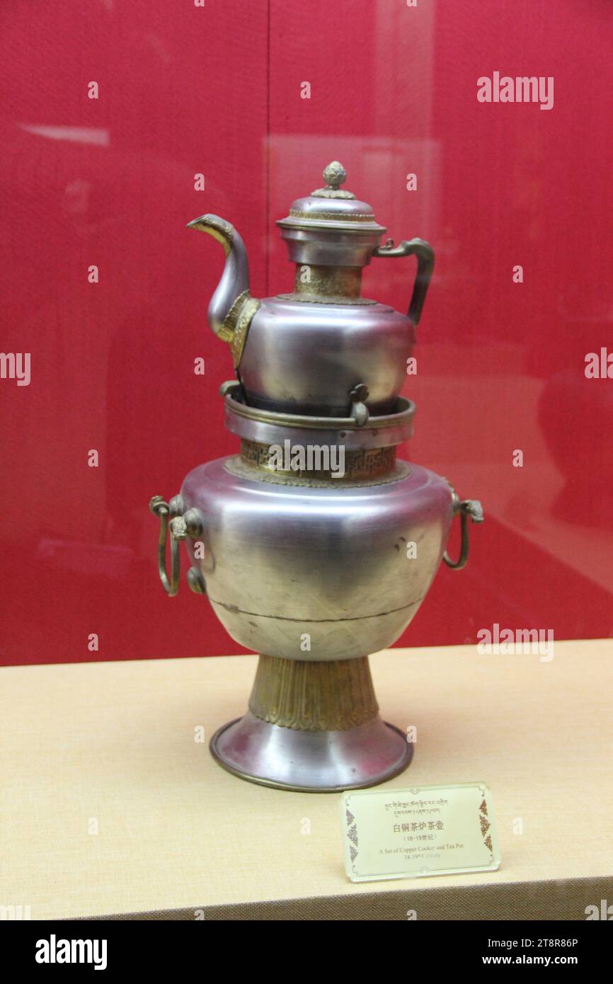 Tibetan Copper Cooker & Tea Pot, 18th-19th Century, Tibetan Traditional ...