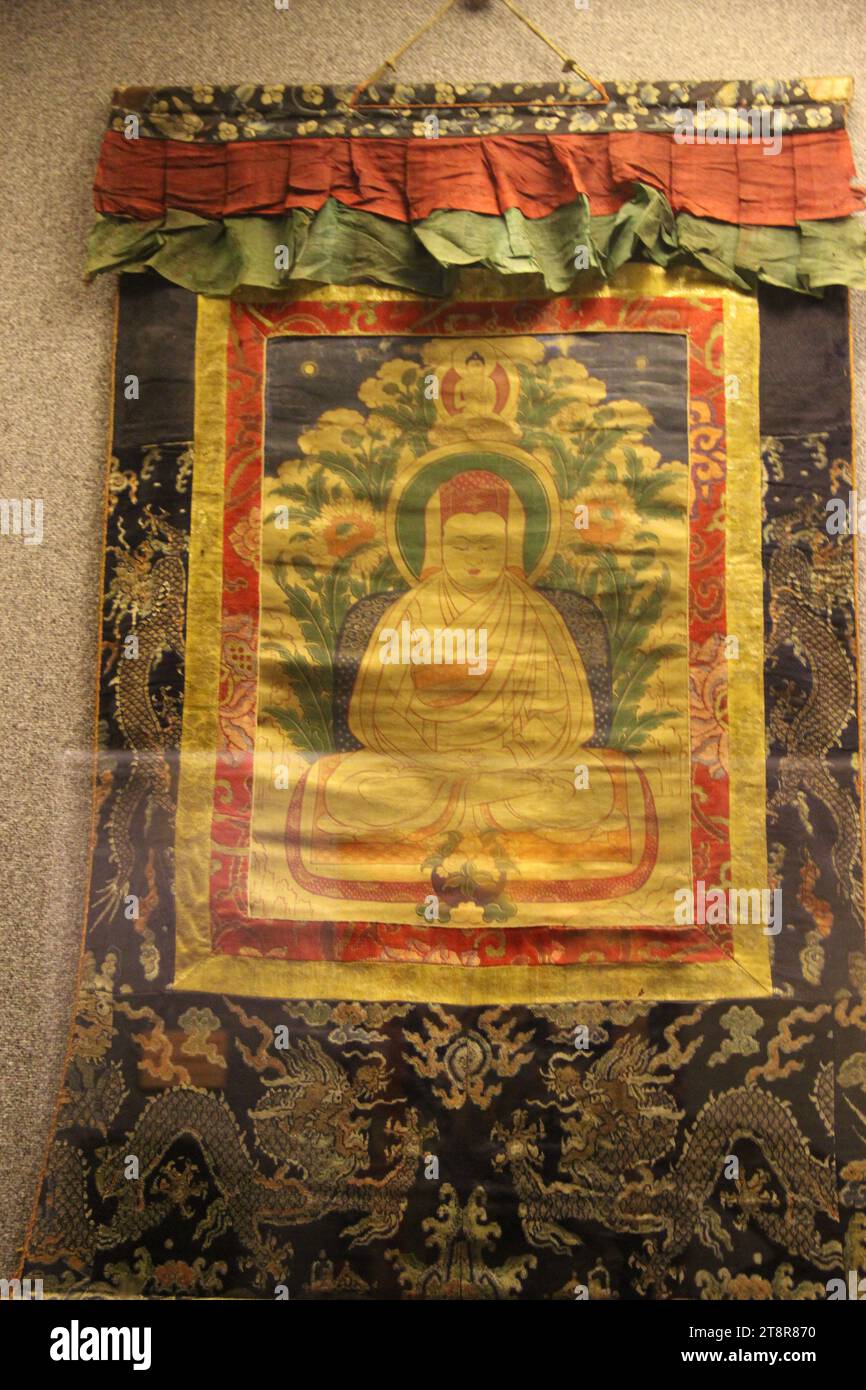Tibetan Tangka Painting, Tibet Museum, Lhasa Stock Photo - Alamy