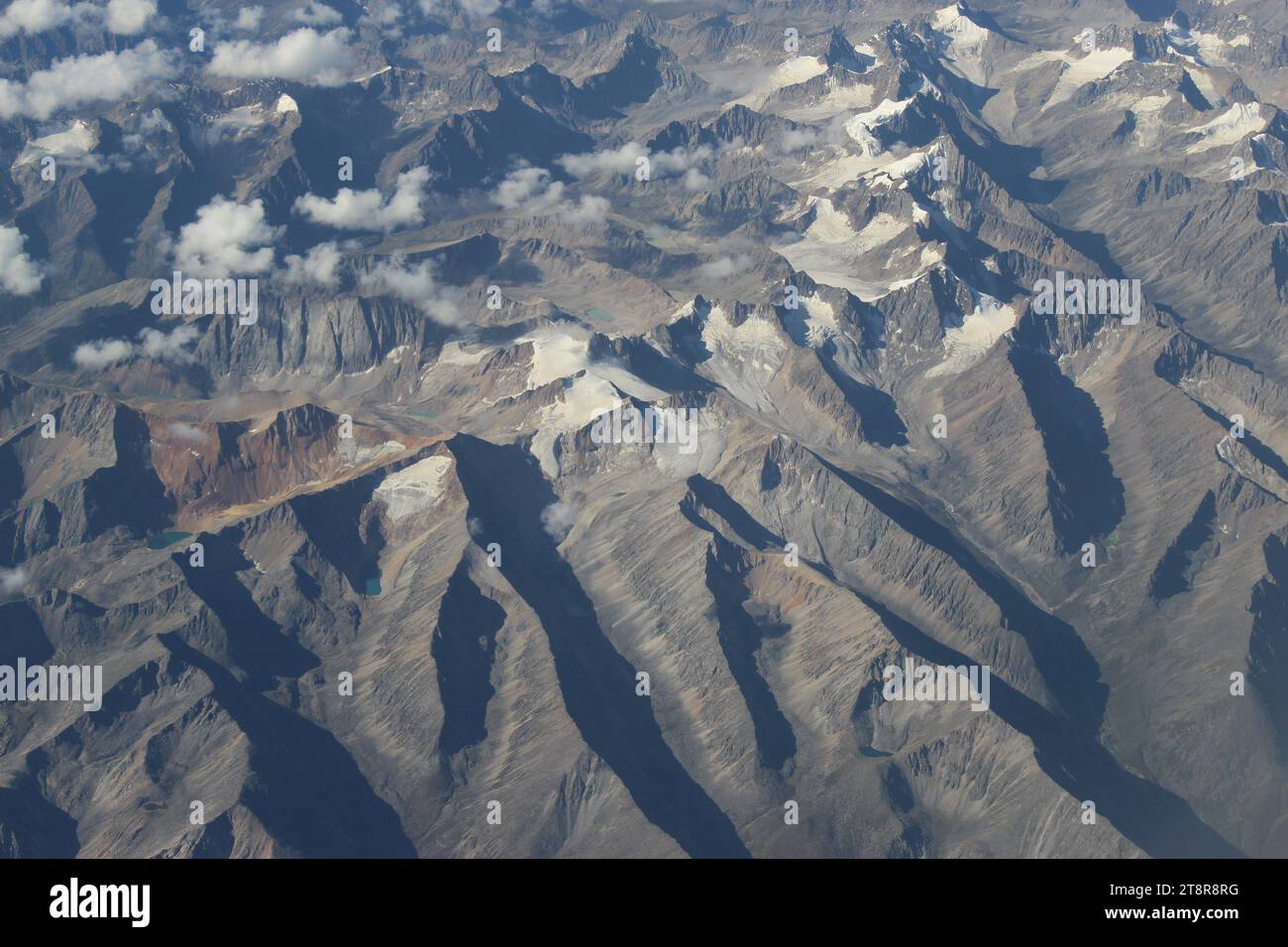 Sichuan-Tibet Plateau, Aerial views of Northwest Sichuan and Eastern ...
